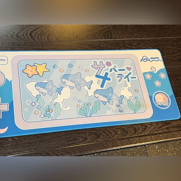 Accents | Geekshare Cute Shark Party Mouse Pad Large Nonslip Rubber ...